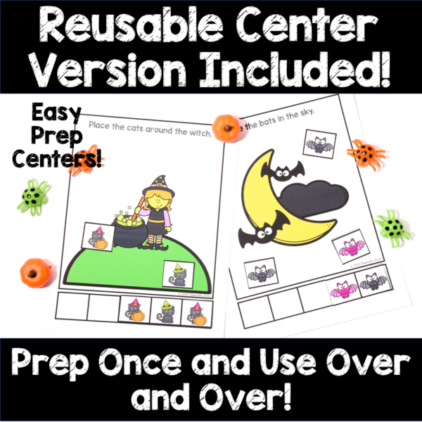 Errorless Halloween Cut and Paste Worksheets and Centers - Made By Teachers