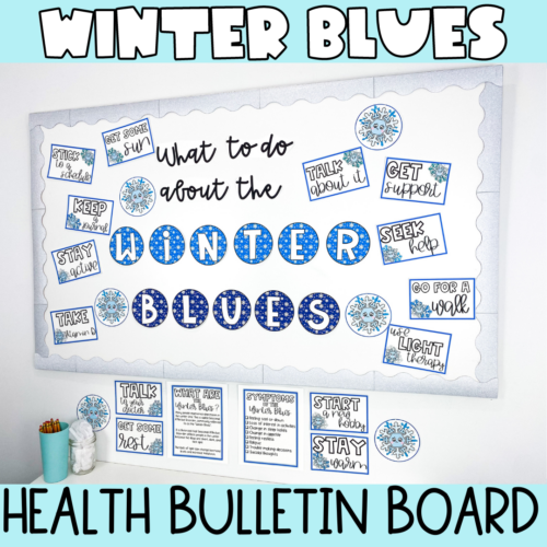 Winter Health Bulletin Board | Winter Blues - Made By Teachers