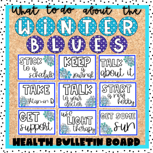 Winter Health Bulletin Board | Winter Blues | Made By Teachers