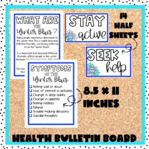 Winter Health Bulletin Board | Winter Blues - Made By Teachers