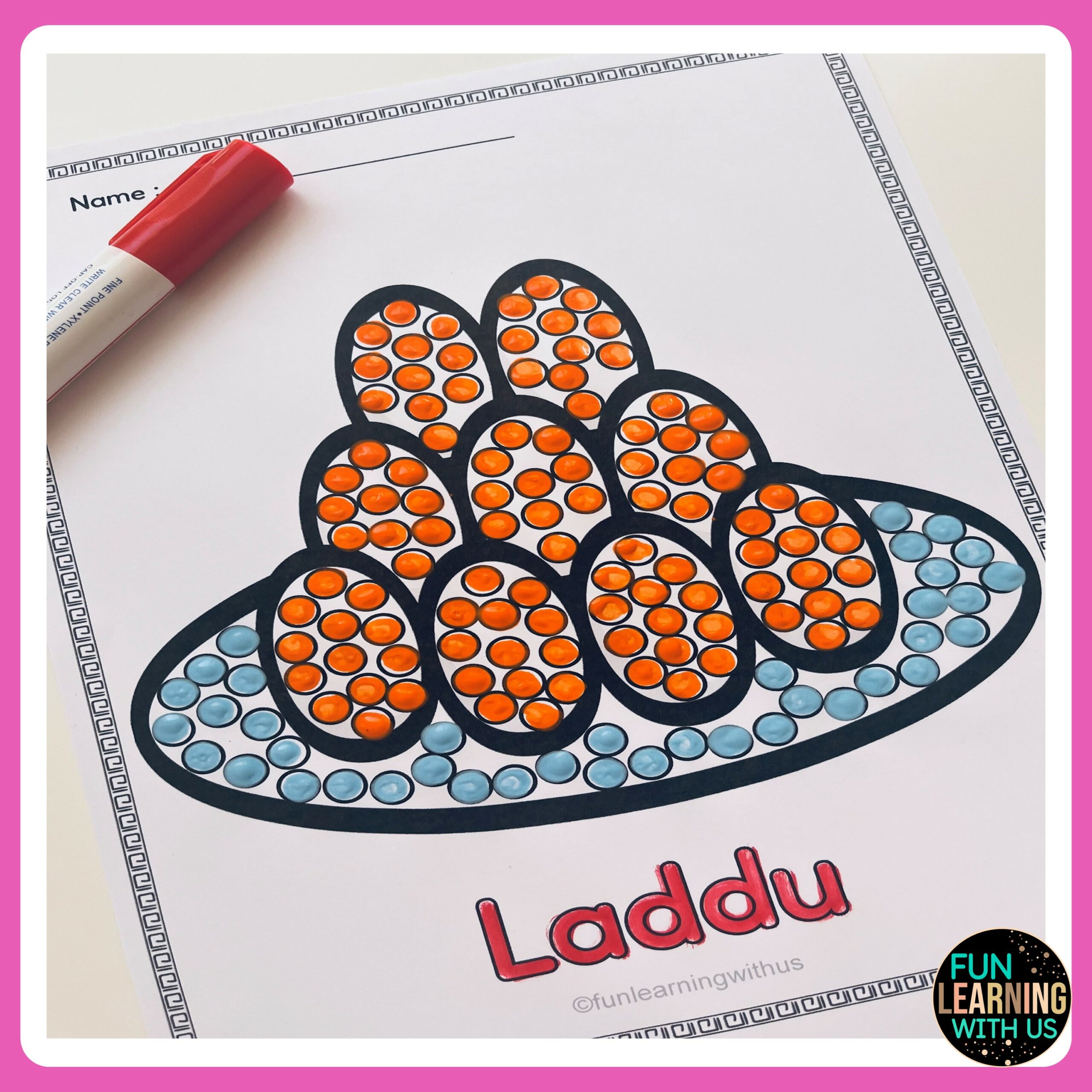 Diwali Q-Tip Crafts | Holiday Around the World Fine Motor Activity ...