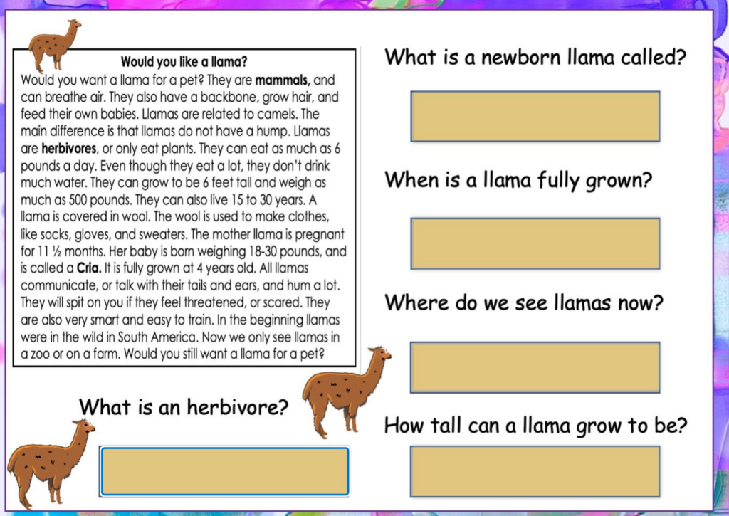 Asking and Answering Questions Non-Fiction Boom Cards | Made By Teachers