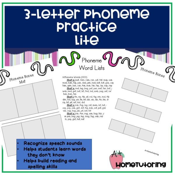 3-Letter Phoneme Practice (Lite) - Made By Teachers