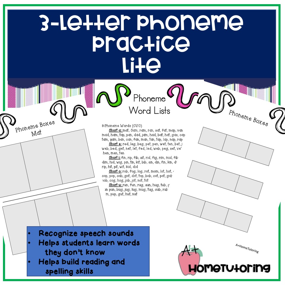 3-Letter Phoneme Practice (Lite) | Made By Teachers