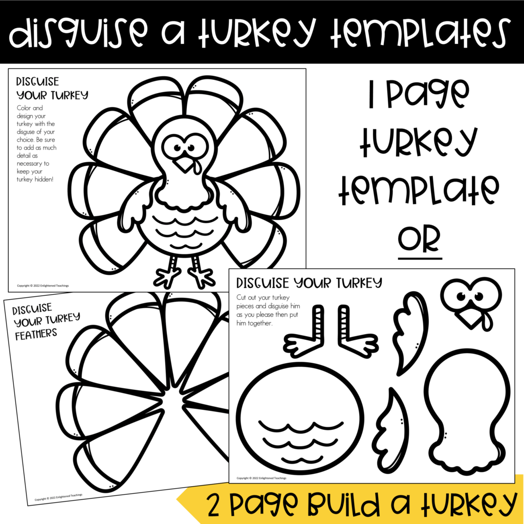 Turkey in Disguise Creative Writing Craft - Disguise a Turkey - Made By ...