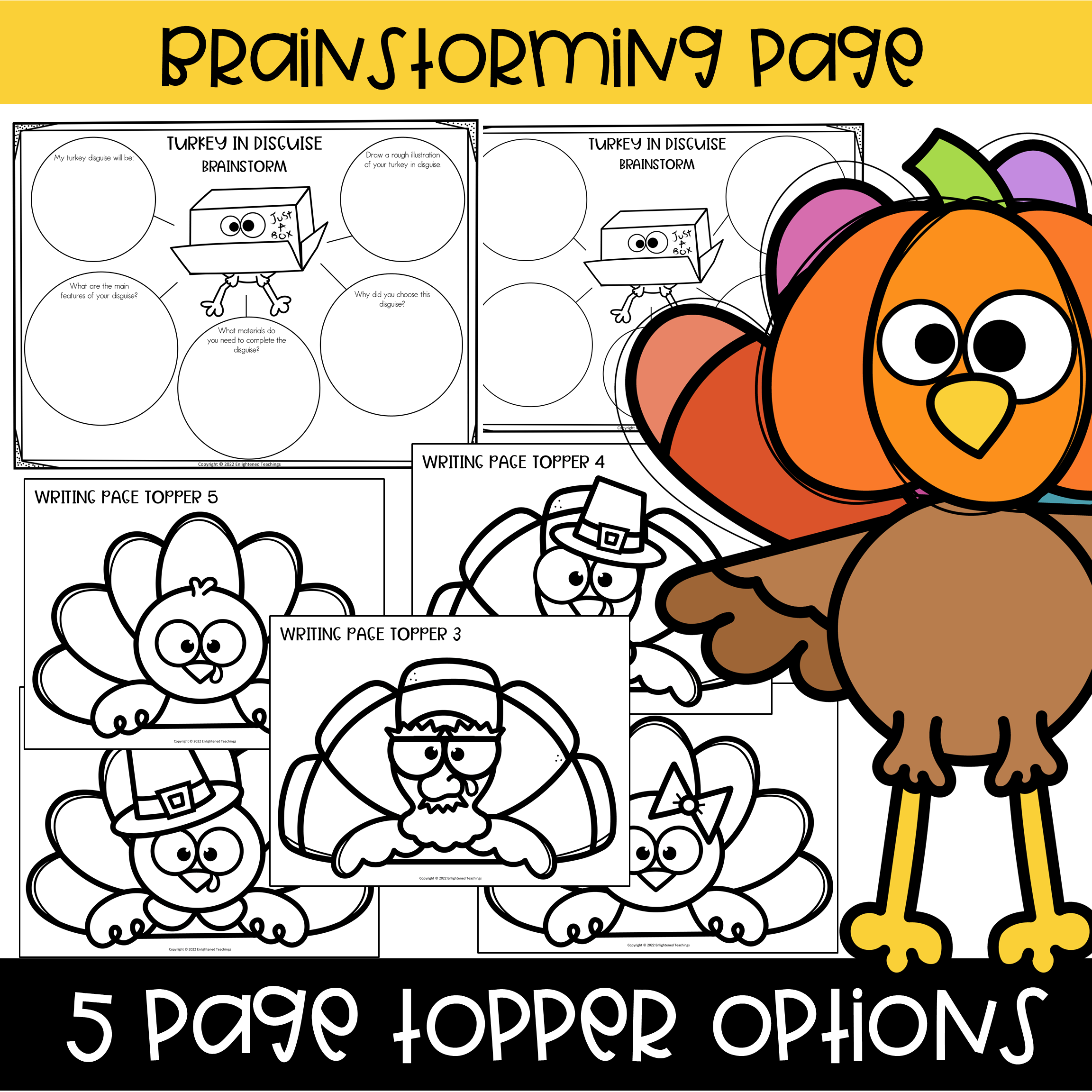 Turkey in Disguise Creative Writing Craft - Disguise a Turkey | Made By ...
