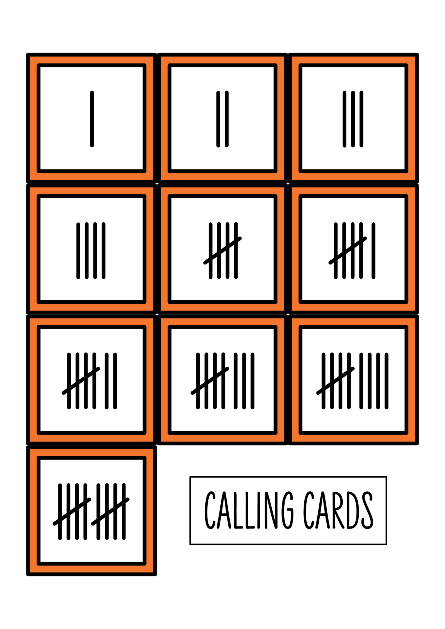 Halloween Game - Bingo Counting 1-10 - Numbers, Ten Frames and Tally ...