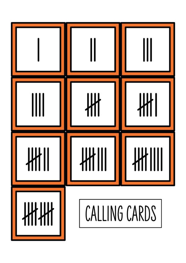 Halloween Game - Bingo Counting 1-10 - Numbers, Ten Frames and Tally ...