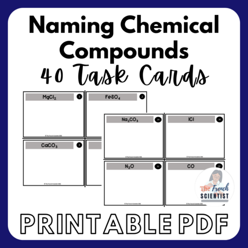 CHEMISTRY Naming Compounds & Writing Chemical Formulas BUNDLE | Made By ...