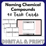 CHEMISTRY Naming Chemical Compounds 40 Task Cards Review Activity ...