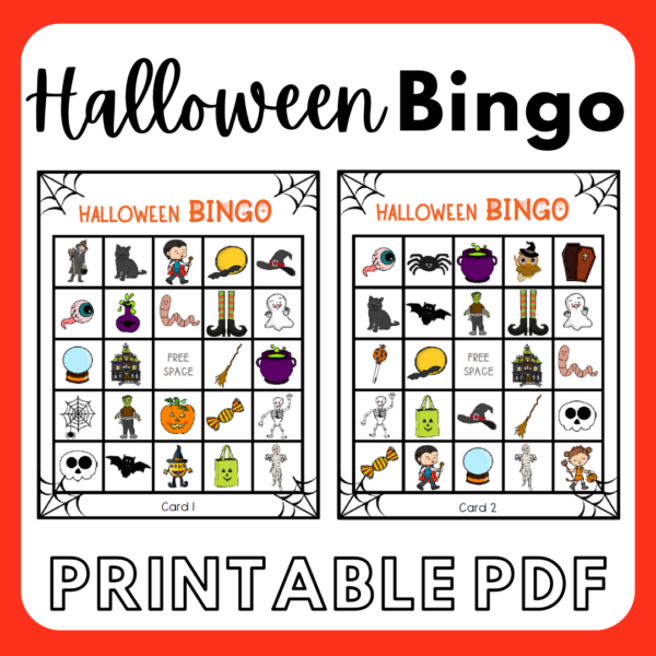Halloween BINGO Activity [32 Different Cards & Calling Cards Included ...