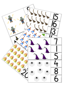Halloween Math Clip Cards - Made By Teachers