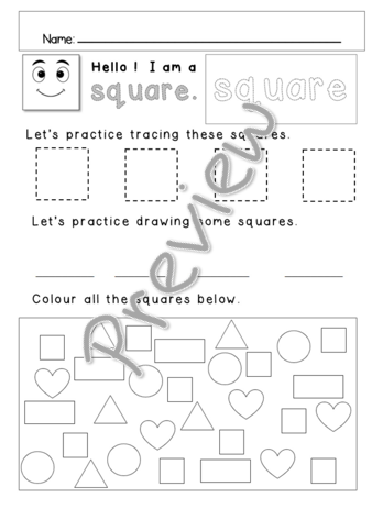 Basic Shapes worksheet - Made By Teachers