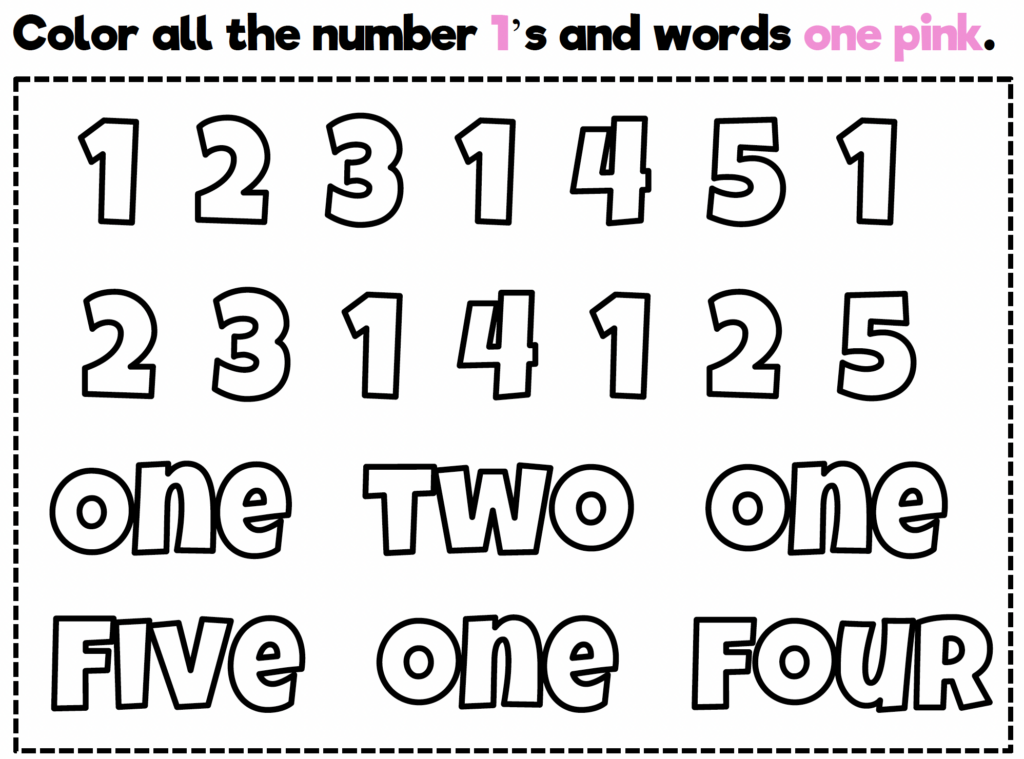 Numbers and Number Words 1-5. | Made By Teachers