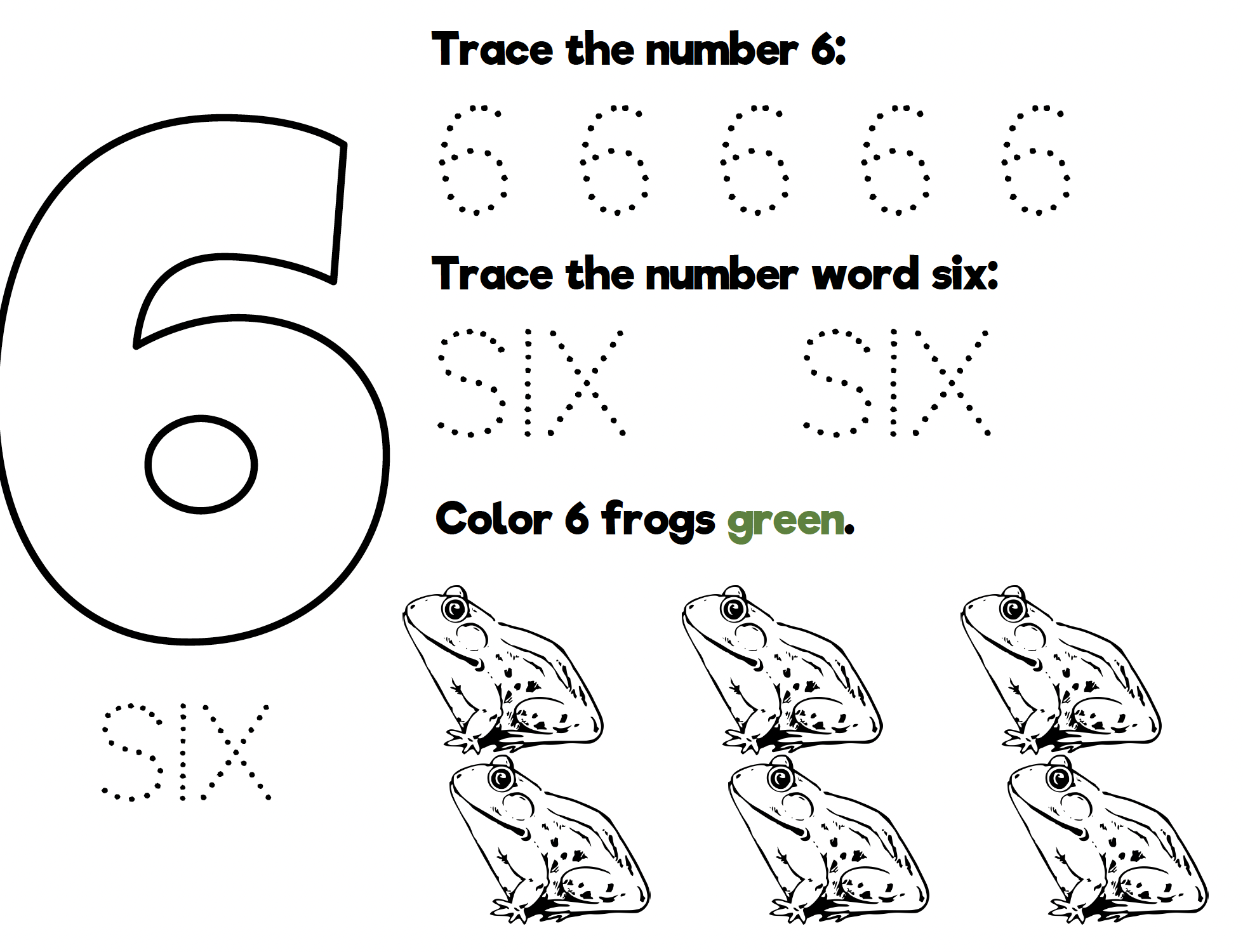 Numbers And Number Words 6 10 Made By Teachers Numbers And Number Words 6 10 Made By Teachers