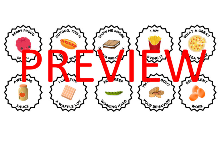 Food Puns Stickers Printable - Made By Teachers