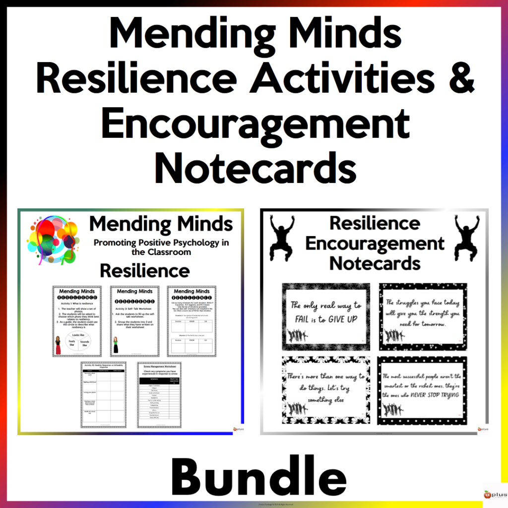 Mending Minds Resilience Lesson and Encouragement Note Cards Bundle ...