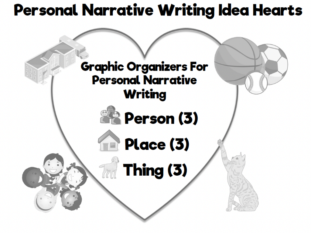 Personal Narrative Writing Idea Hearts Graphic Organizers | Made By ...