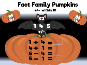 Fact Family Pumpkins Within 10 | Made By Teachers