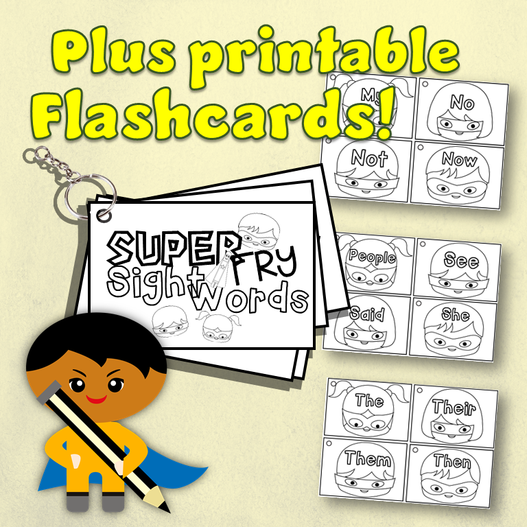 Pre-Kinder / Kinder FRY Sight Words No-Prep Worksheets and Flashcards ...