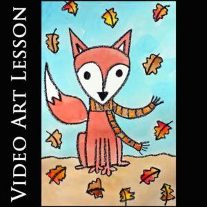 How to Draw and Paint a FALL FOX Art Project VIDEO Lesson - Made By ...
