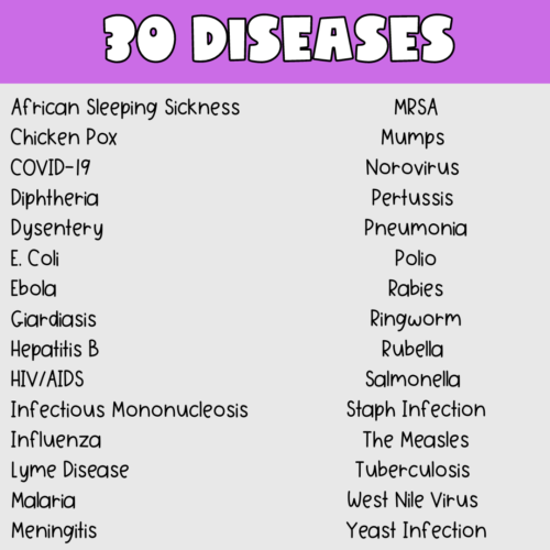 Infectious Diseases - Graphic Organizers & Project | Made By Teachers