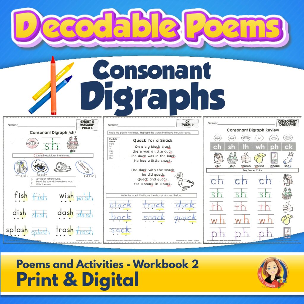 Decodable Poems and Worksheets with Digraphs - Made By Teachers