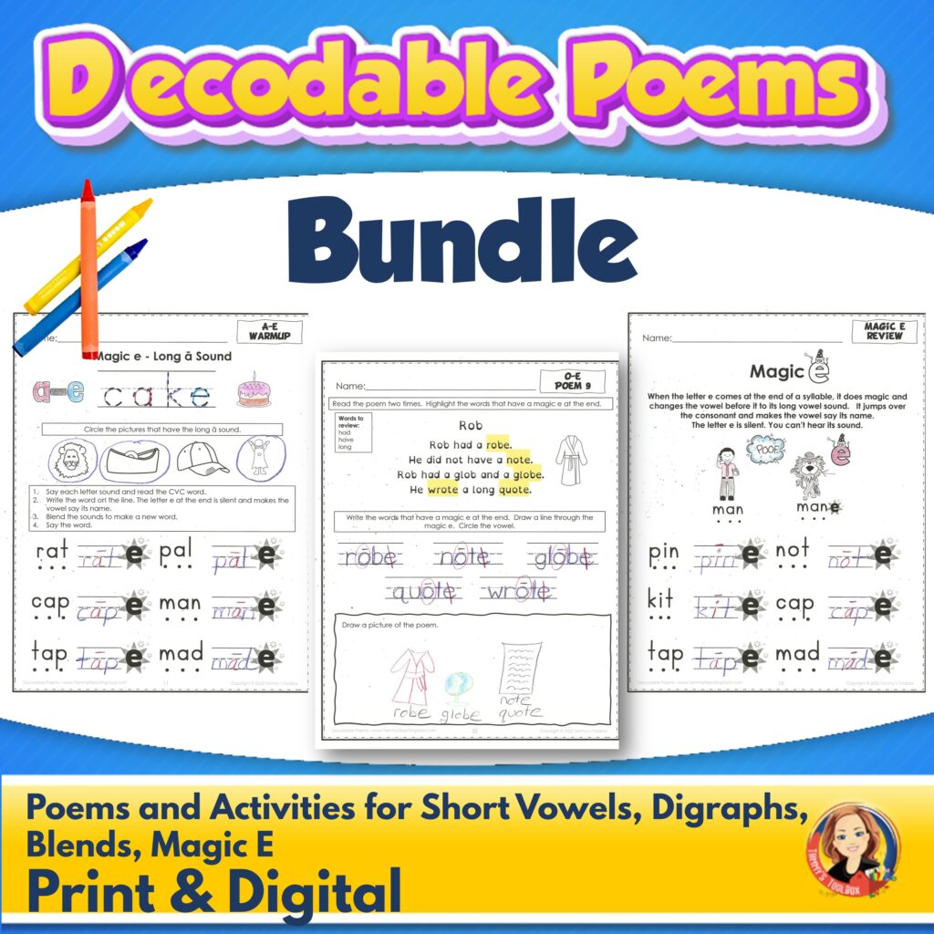Decodable Poems Workbook Bundle - Made By Teachers