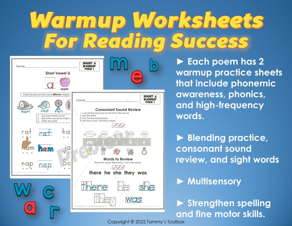 Decodable Poems Workbook Bundle - Made By Teachers