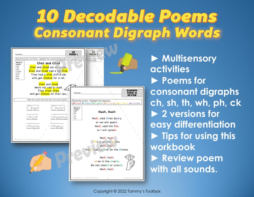 Decodable Poems Workbook Bundle - Made By Teachers