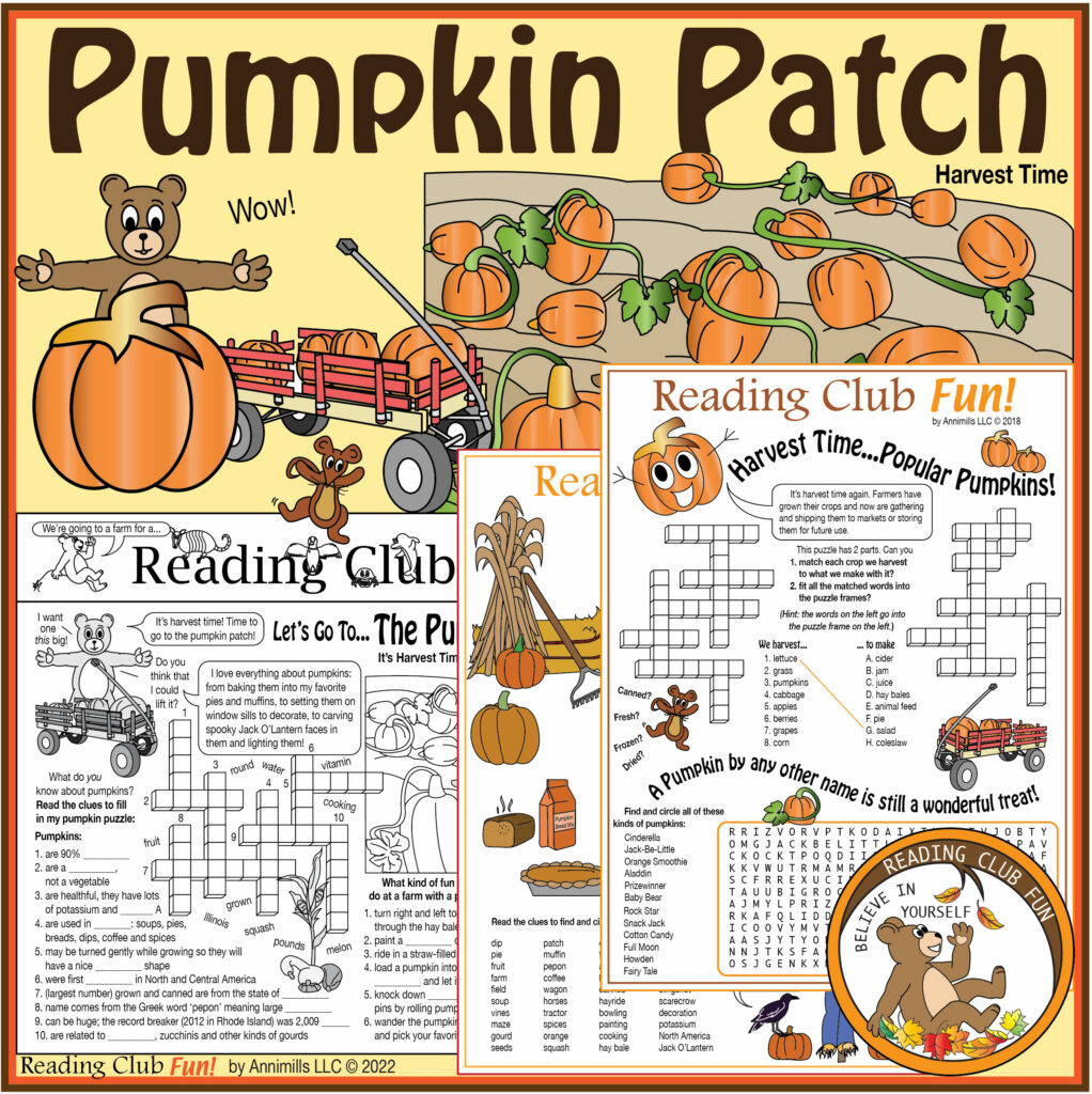 Pumpkin Patch Visiting the Farm (harvest time activities) Printable ...