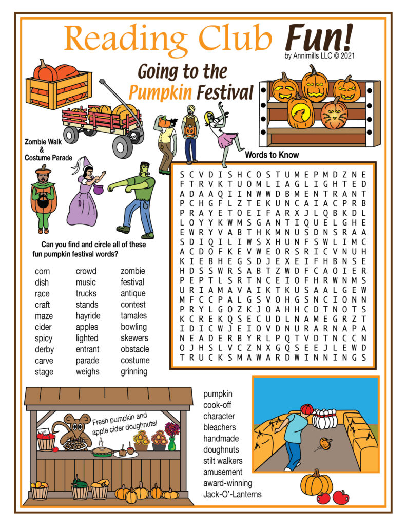 Pumpkin Festival Printable Puzzles - Fall Fair, Activities, Events ...