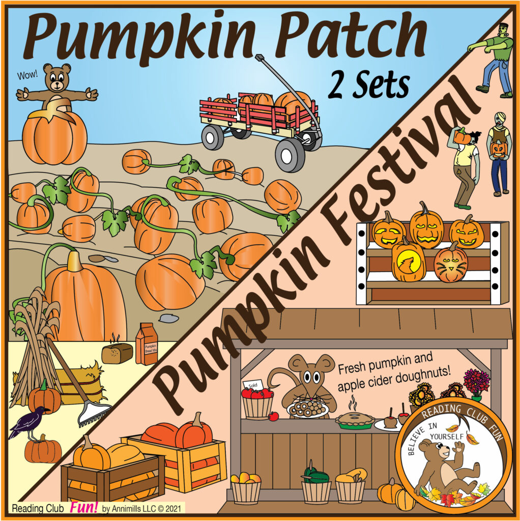 Pumpkin Patch and Pumpkin Festival - 2 Activity and Puzzle Sets - Made ...