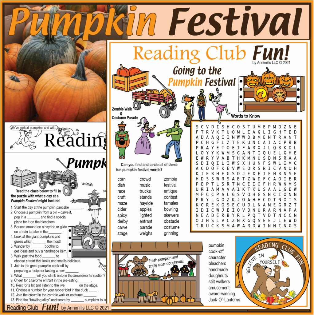 Pumpkin Patch and Pumpkin Festival - 2 Activity and Puzzle Sets - Made ...