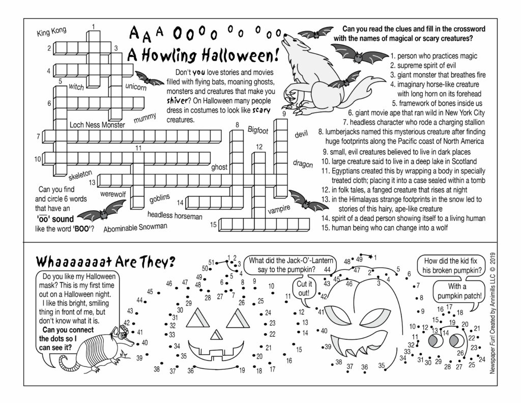 Halloween Homophones Puzzle Pack – Activity Set, Word Search, Log ...