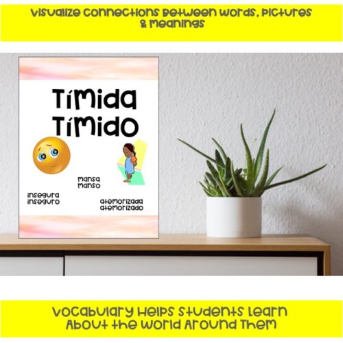 Spanish Colors, Shapes, & Feelings Posters I Watercolor Decor | Made By ...