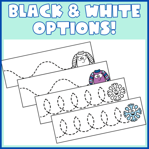 Winter Tracing Practice Cards - Winter Fine Motor Skills | Made By Teachers
