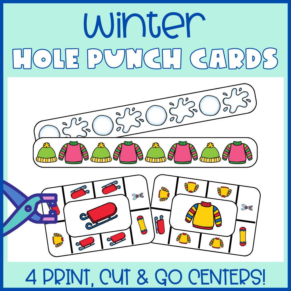 Winter Fine Motor Skills Centers Bundle | Made By Teachers