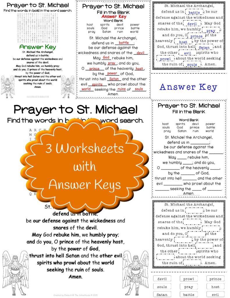 St. Michael the Archangel Prayer Pack | Made By Teachers