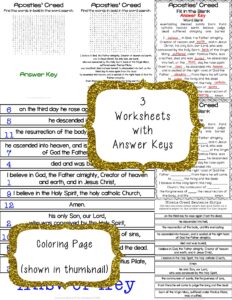 Apostles' Creed Prayer Pack - Made By Teachers