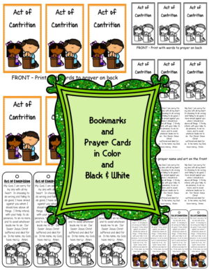 Act of Contrition Prayer Pack - Made By Teachers