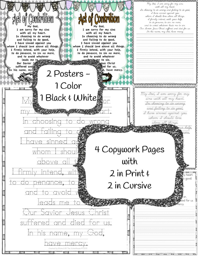 Act of Contrition Prayer Pack | Made By Teachers