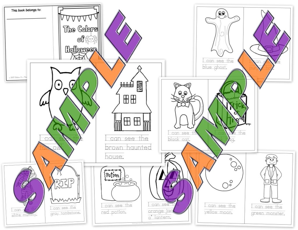 The Colors of Halloween Coloring Booklet | Made By Teachers