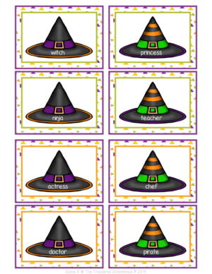 Noun Sorting Game and Record Sheet with Witches for Halloween | Made By ...