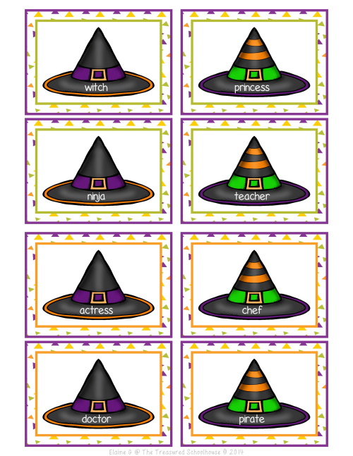 Noun Sorting Game and Record Sheet with Witches for Halloween | Made By ...