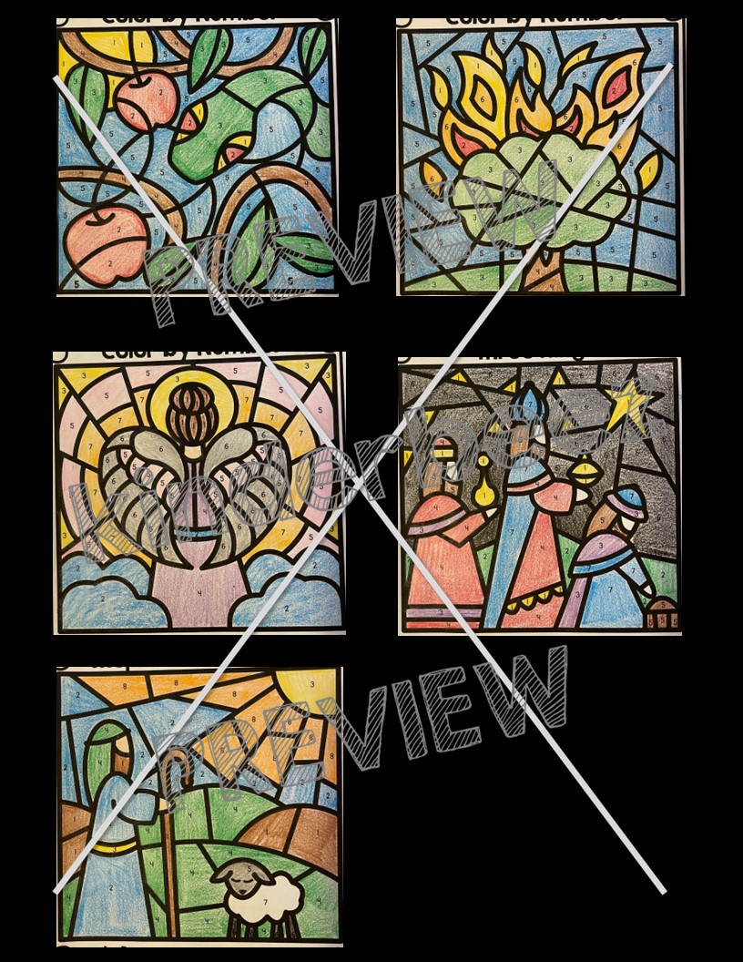 Bible Color By Number, Bible Coloring Pages | Made By Teachers