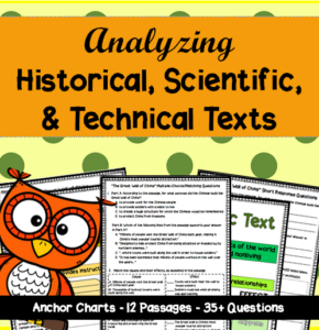 RI.4.3 & RI.5.3: Historical, Scientific, and Technical Text | Made By ...