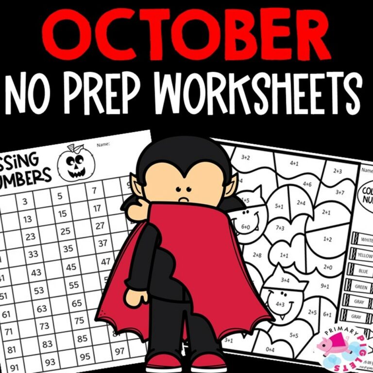 Halloween Fun Packet | October Morning Work No Prep Worksheets | Made ...
