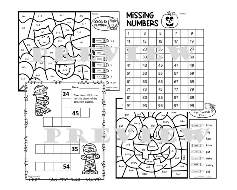 Halloween Fun Packet | October Morning Work No Prep Worksheets - Made ...