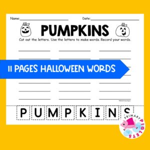 HALLOWEEN MAKING WORDS SPELLING ACTIVITIES - OCTOBER | Made By Teachers